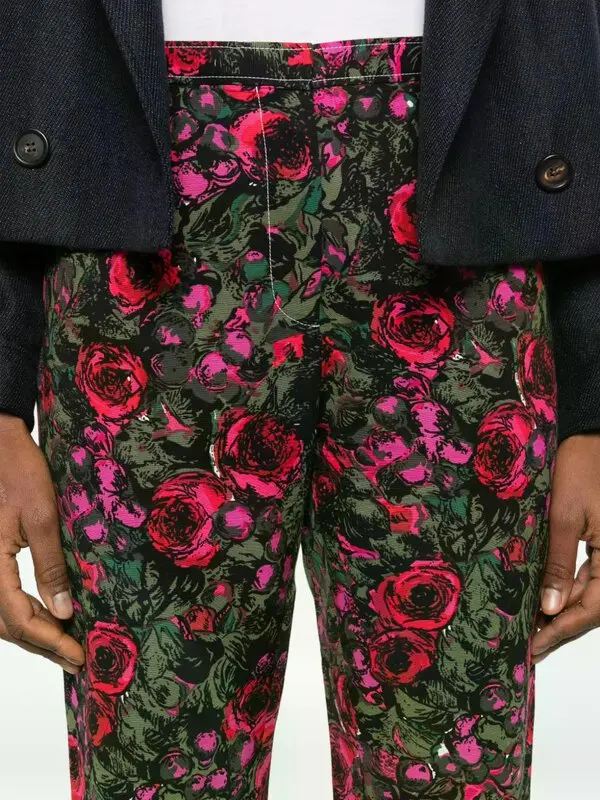 Marni Flower-print Trousers