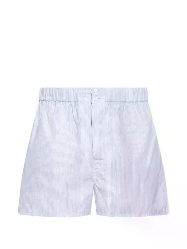 Brioni Buttoned Striped Boxers - White