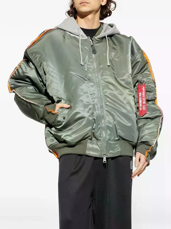 Vetements X Alpha Industries Hooded Bomber Jacket