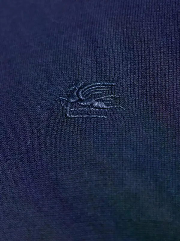 Etro Zip-up Logo-detail Sweater