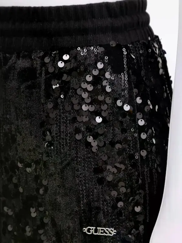 Guess Sequin-embellished Trousers - Black