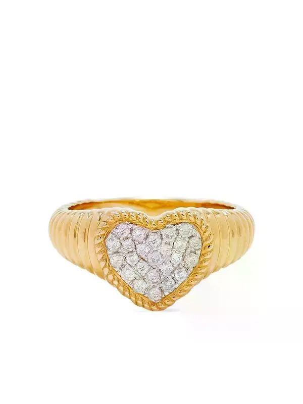 Yvonne Léon Baby Heart Diamond Ring - Gold