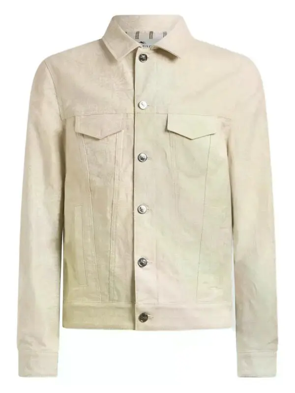 Etro Jacquard Paisley Denim Jacket