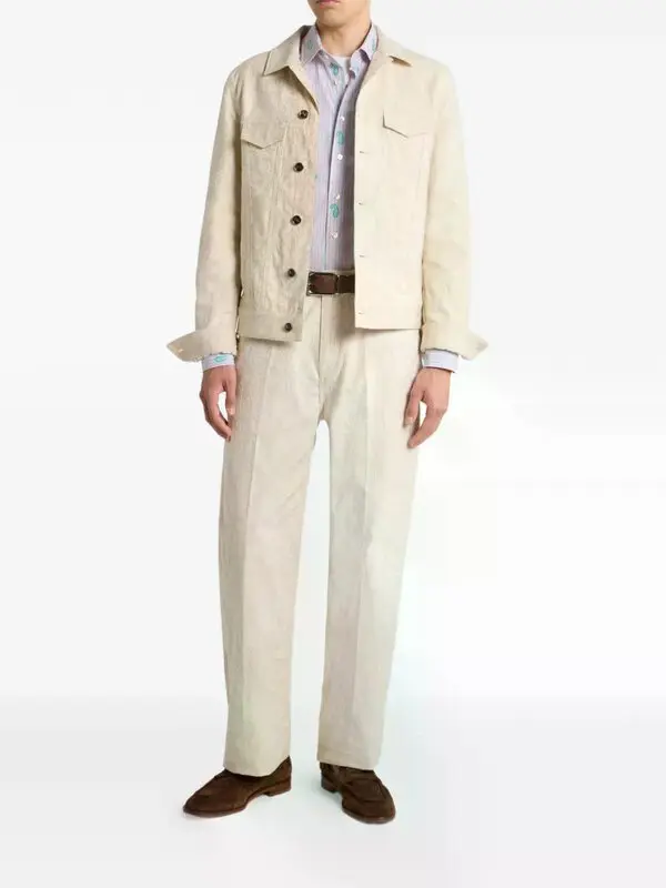 Etro Jacquard Paisley Denim Jacket