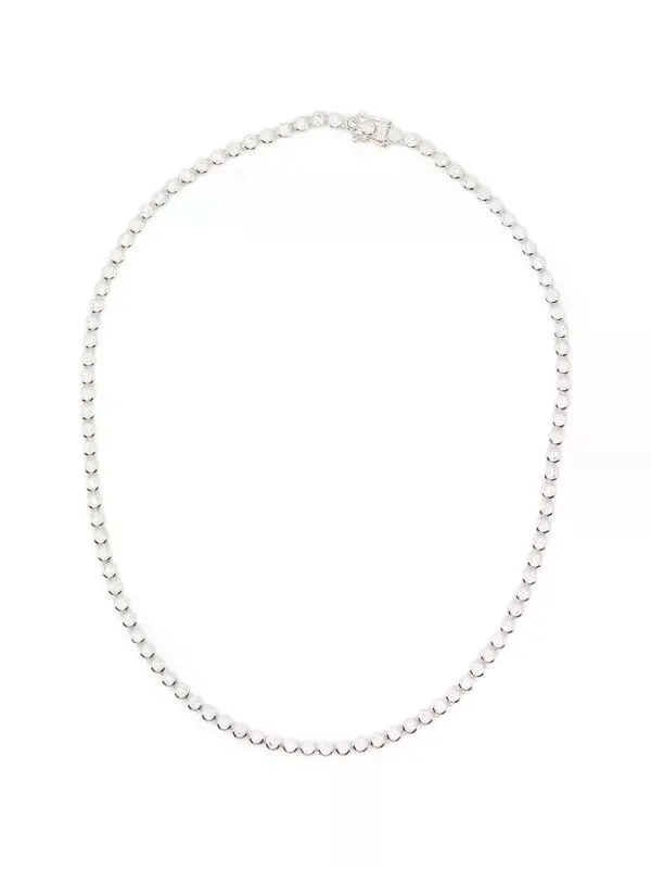 MISSOMA Round Tennis Necklace - Silver