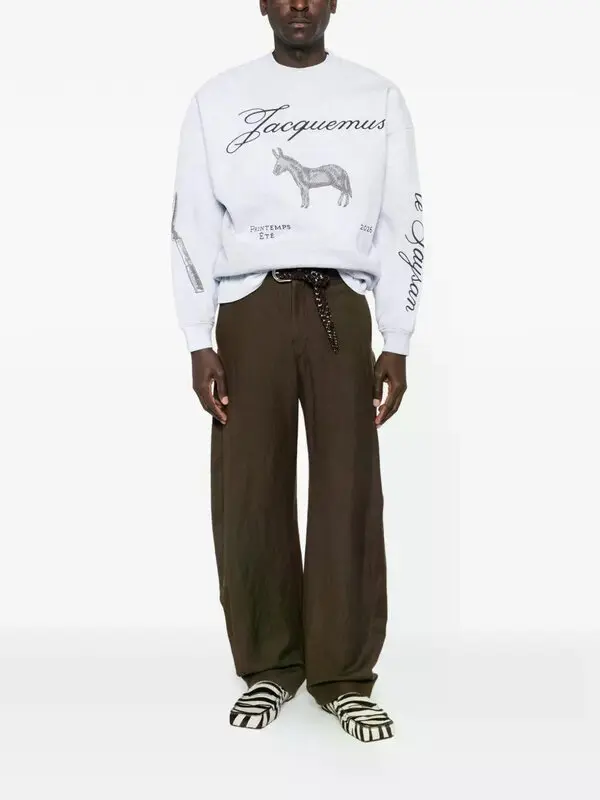 Jacquemus Graphic-print Jacquard Sweatshirt