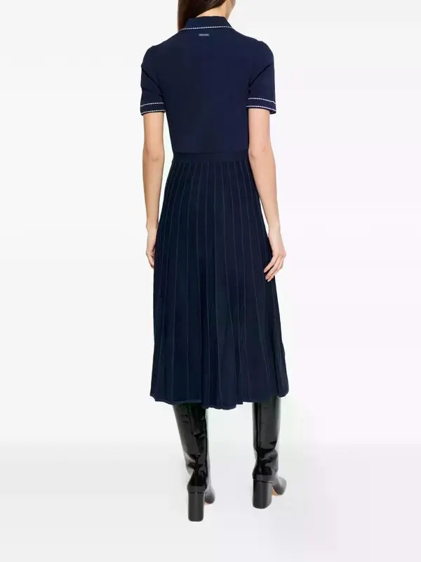 Michael Kors Contrast-stitching Midi Dress