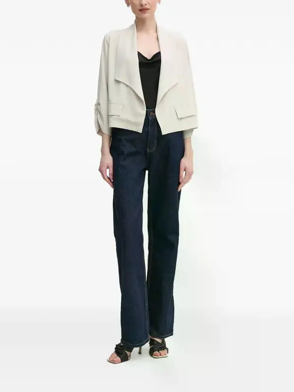 Joseph Ribkoff Gathered-sleeve Pocket Jacket