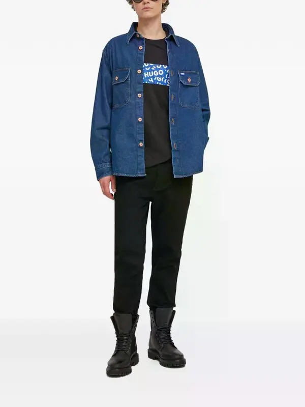Hugo Logo-patch Buttoned Denim