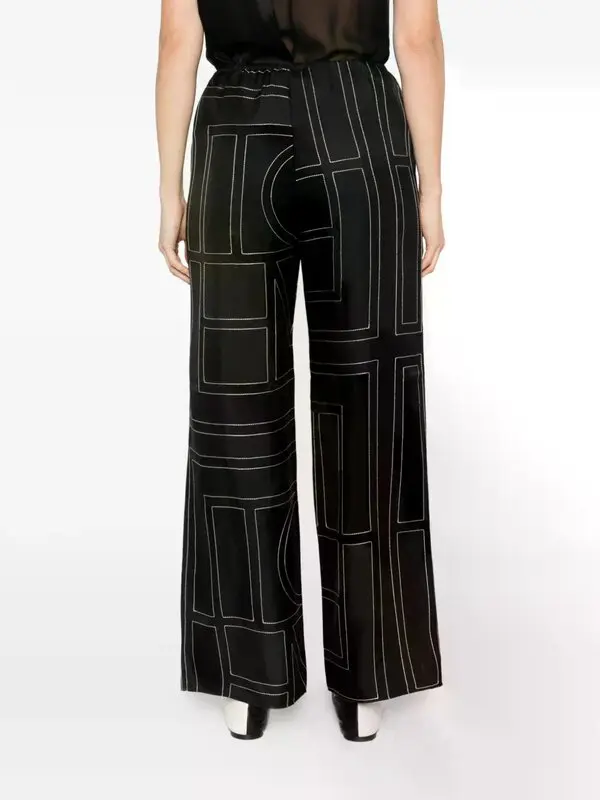 TOTEME Monogram Silk Trousers