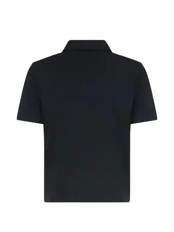 Vince Buttoned Polo Top - Blue