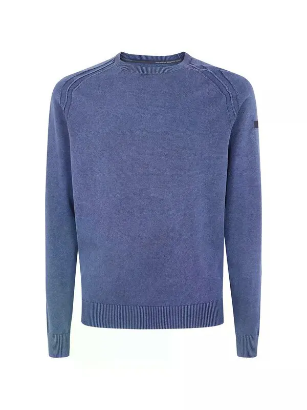 RRD Ribbed Crew-neck Sweater - Blue