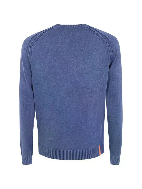 RRD Ribbed Crew-neck Sweater - Blue