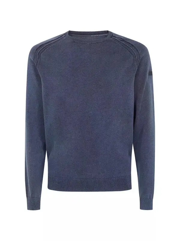 RRD Ribbed Crew-neck Sweater - Blue