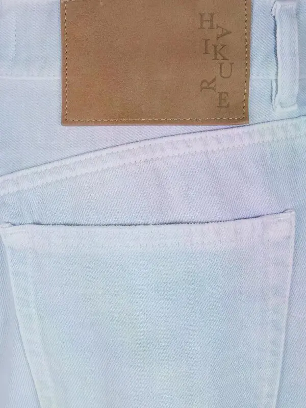 HAIKURE Wide-leg Jeans With Logo Patch