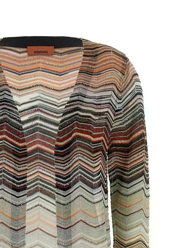 Missoni Chevron Sequin-appliqué Cardigan Coat