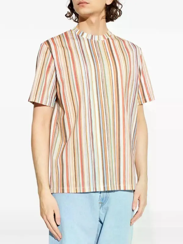Paul Smith Striped Short-sleeves T-shirt - Neutrals