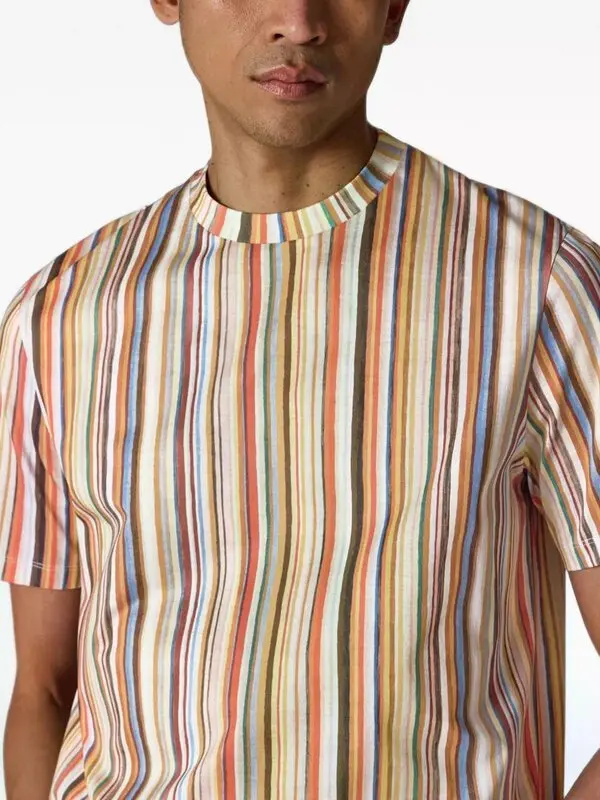 Paul Smith Striped Short-sleeves T-shirt - Neutrals