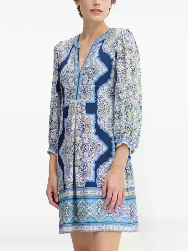 Hale Bob Avah V-neck Printed Dress