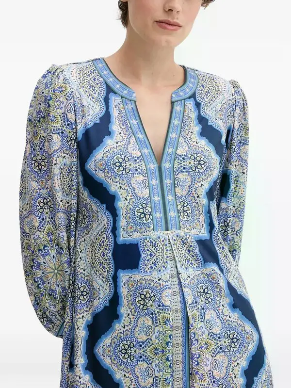 Hale Bob Avah V-neck Printed Dress