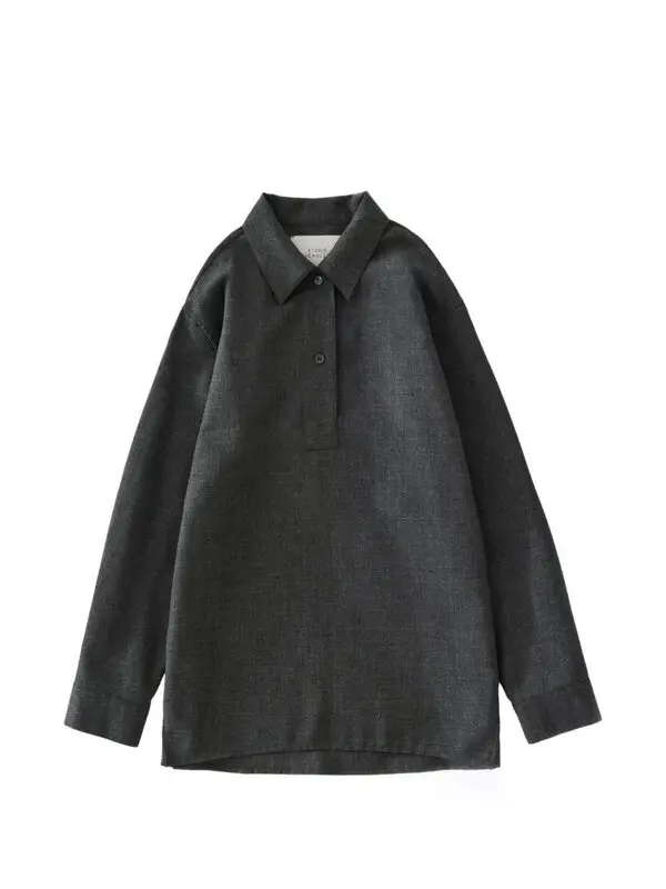 Studio Nicholson Half-placket Drop-shoulder Pinole Shirt