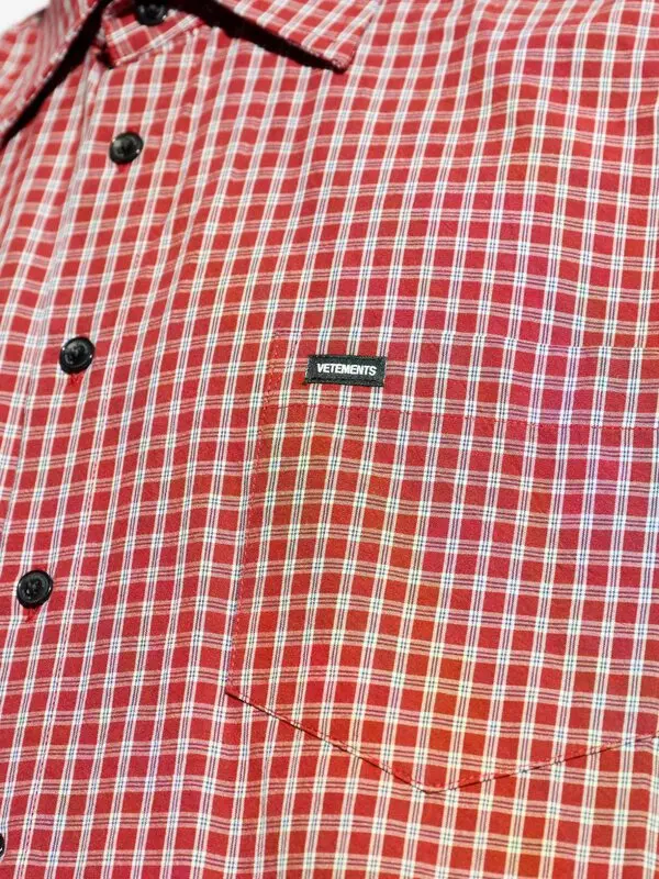 Vetements Check Short-sleeve Shirt