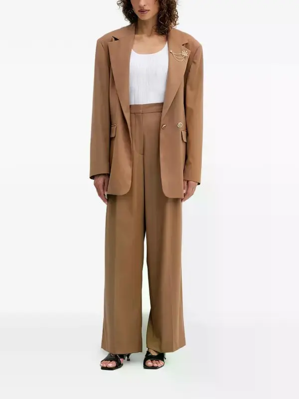 FRACOMINA Crown-embellished Long Blazer