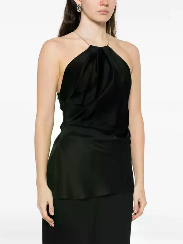 Victoria Beckham Halterneck Draped Blouse