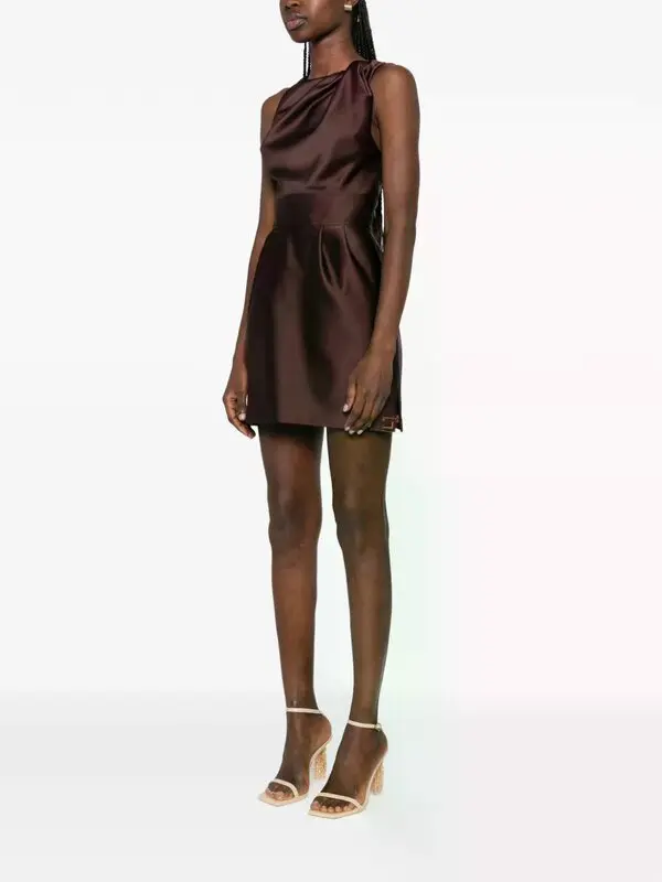 Elisabetta Franchi Draped Sleeveless Mini Dress