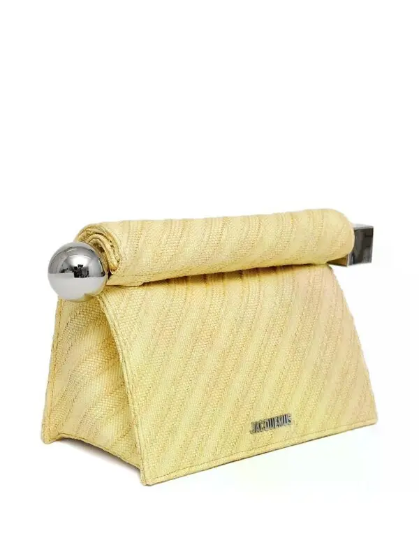 Jacquemus Rond Carré Clutch Bag - Yellow