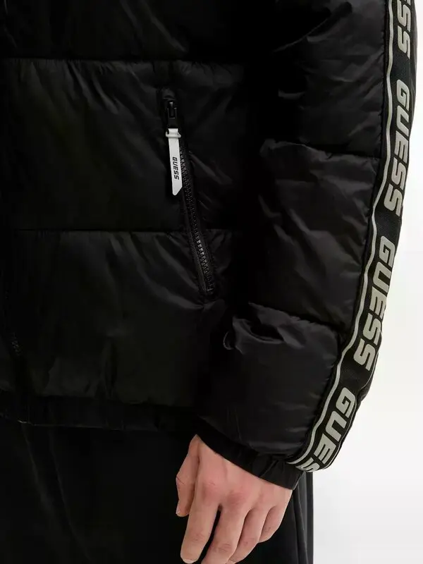 Guess Hooded Logo-stripe Jacket