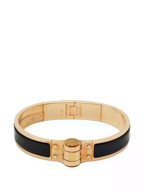 Hermès Hinged Inlay Bracelet - Pink