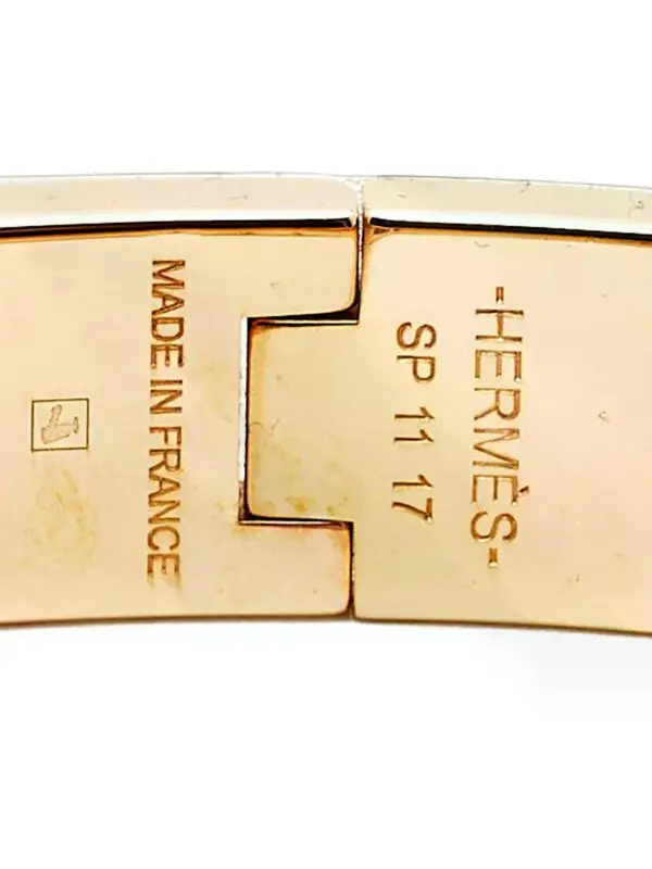 Hermès Hinged Inlay Bracelet
