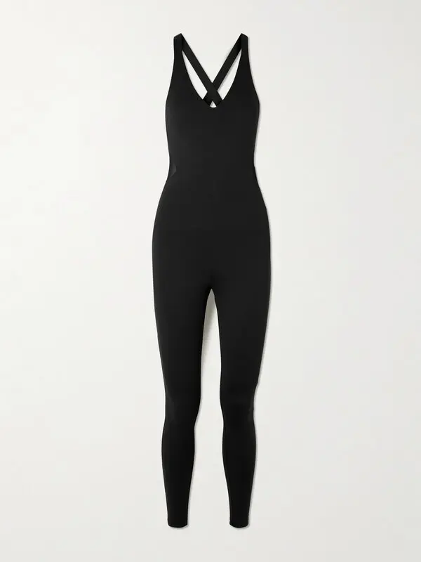 ERES Graham Tulle-trimmed Stretch-jersey Jumpsuit - Black