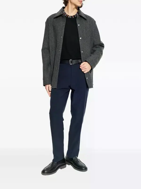 Paul Smith Striped-detail Crew-neck Sweater - Black