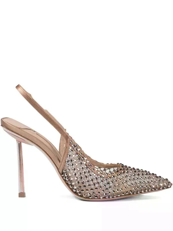 LE SILLA 100mm Gilda Slingback Pumps - Neutrals