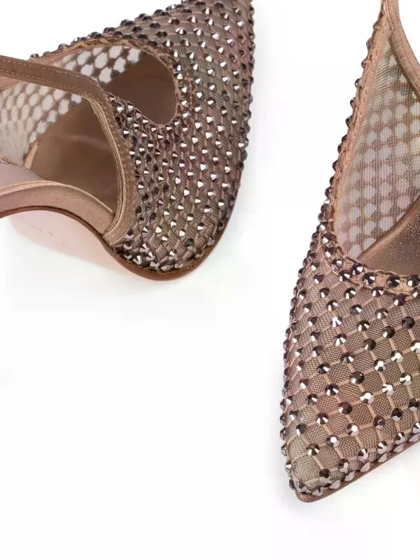 LE SILLA 100mm Gilda Slingback Pumps - Neutrals