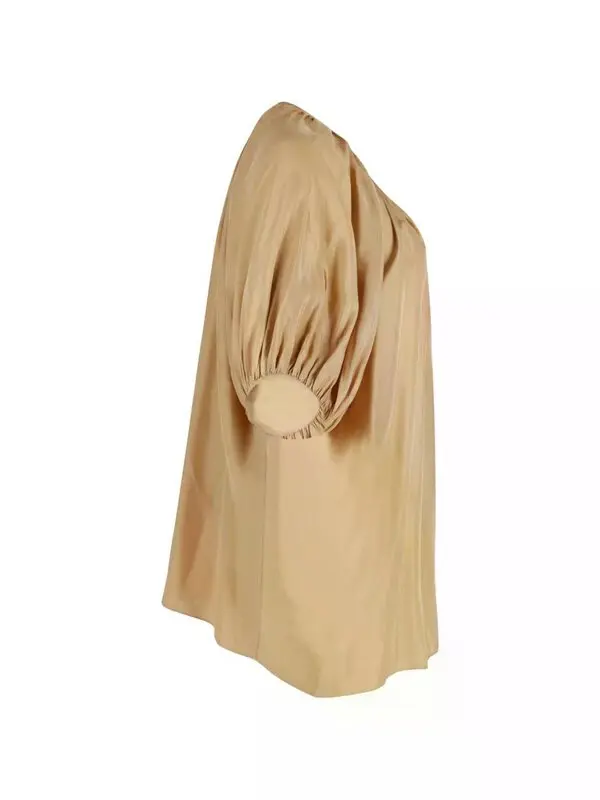 JOSEPH Sanko Puff-sleeved Gathered Blouse
