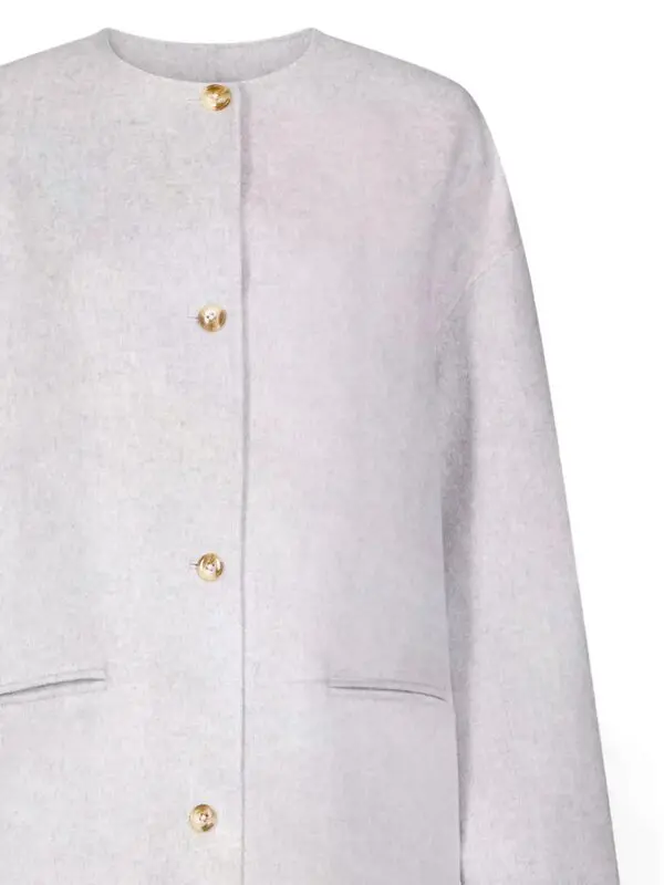 LOULOU Kerry Button Single-breasted Coat