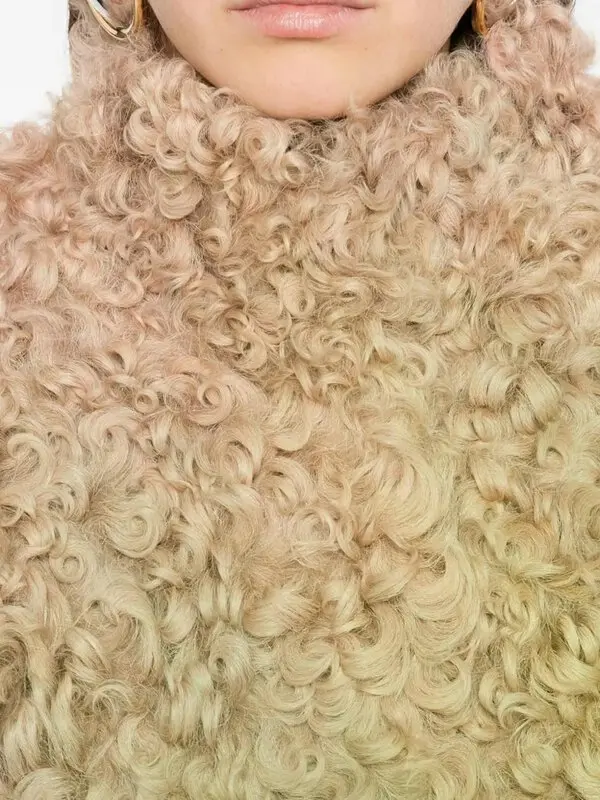 Nour Hammour Elsa Belted Fur Coat - Neutrals