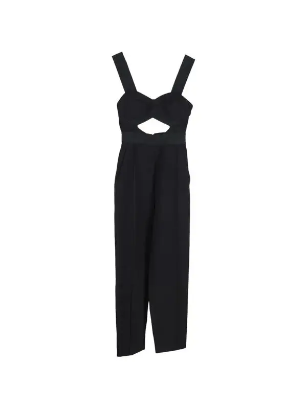 SELF-PORTRAIT Lulu Cut-out Jumpsuit - Black