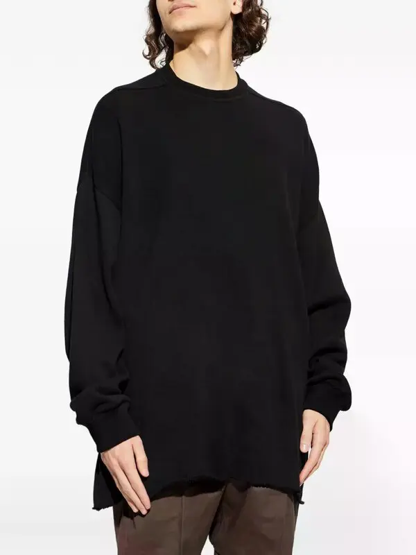Rick Owens Frayed Hem Sweatshirt