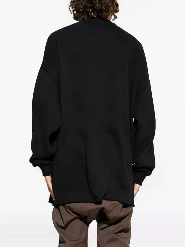 Rick Owens Frayed Hem Sweatshirt