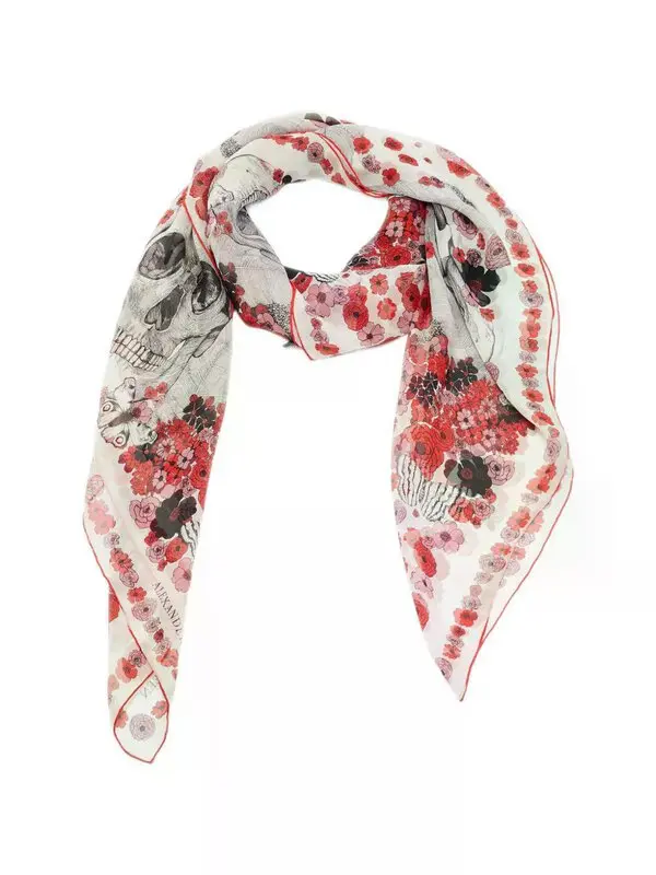 Alexander McQueen Floral-pattern Scarf