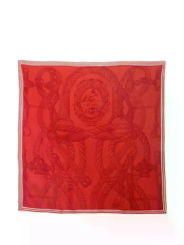 Hermès Della Cavalleria Silk Scarf - Red
