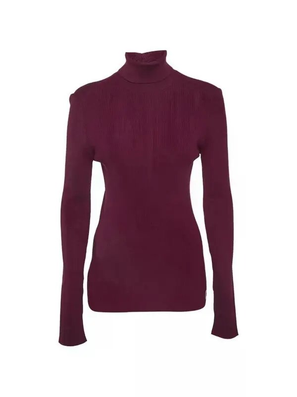 Burberry Roll-neck Rib-knit Top