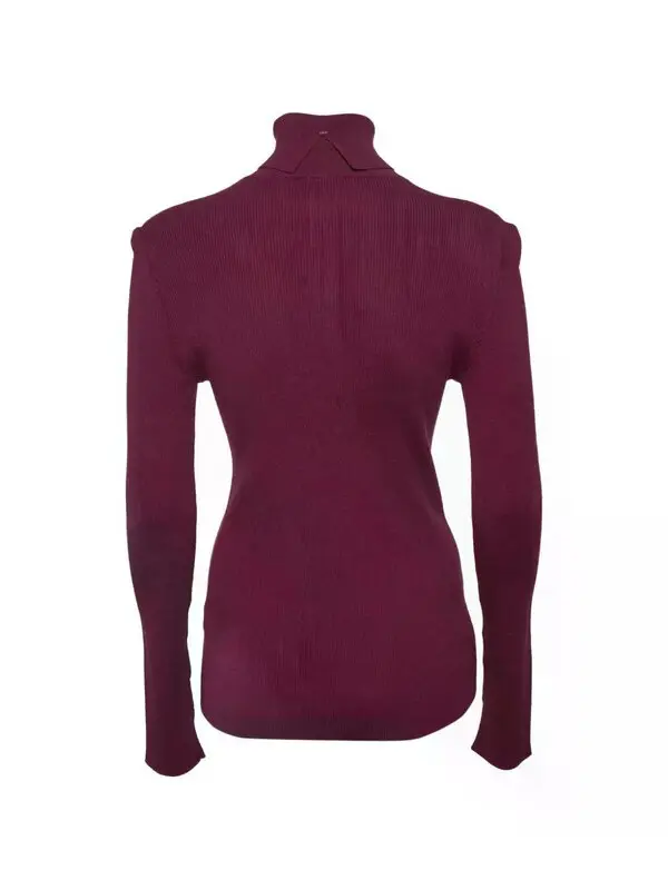 Burberry Roll-neck Rib-knit Top