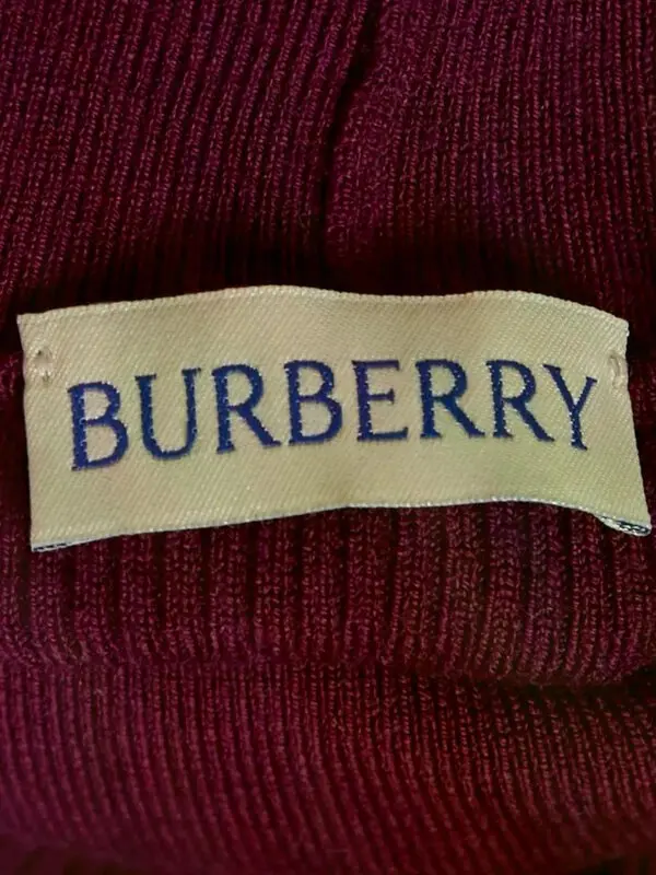 Burberry Roll-neck Rib-knit Top