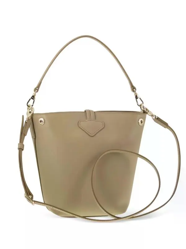 Longchamp Le Roseau Leather Bucket Bag - Neutrals