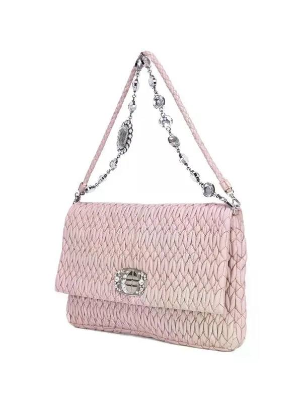 Miu Miu Crystal-embellished Quilted Shoulder Bag